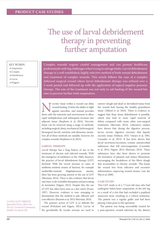 Larval Therapy Evidence and Case Studies - BioMonde